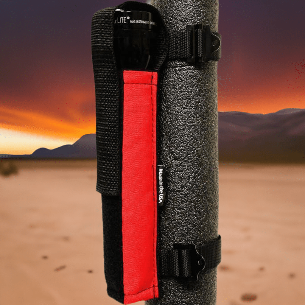 Bartact, Roll Bar Multi Cell Flashlight Holder, In Red