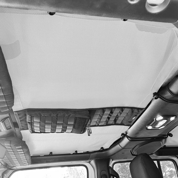 Front Tactical Sun Shade for Jeep Gladiator 2019-2025 w/ optional MOLLE ...