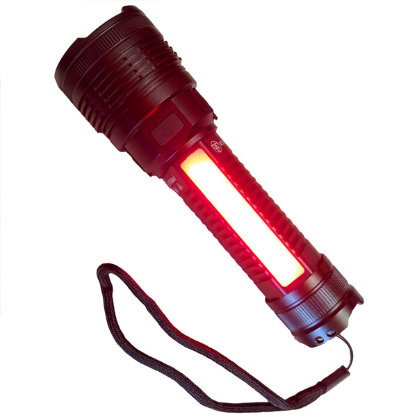 Knight Torch M18CPB High Output Rechargeable Weatherproof Flashlight ...