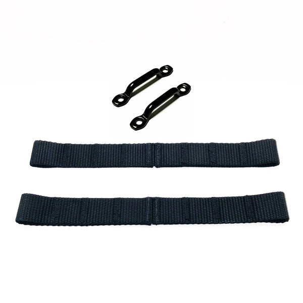 Door Limiting Straps & Black Footman Loops | adjustable (pair of 2) for ...