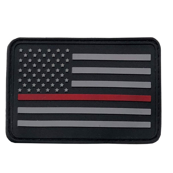 American Flag Patches, Choose Style, PVC Rubber, 2" x 3" w/ Velcro/Hook ...