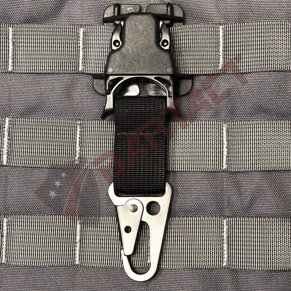 MOLLE Attachments by Bartact - PALS/MOLLE Black Powdercoated Steel HK ...